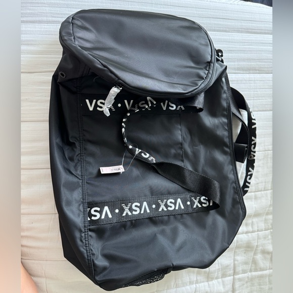 Victoria's Secret | Bags | Brand New Victorias Secret Black Duffel Bag ...